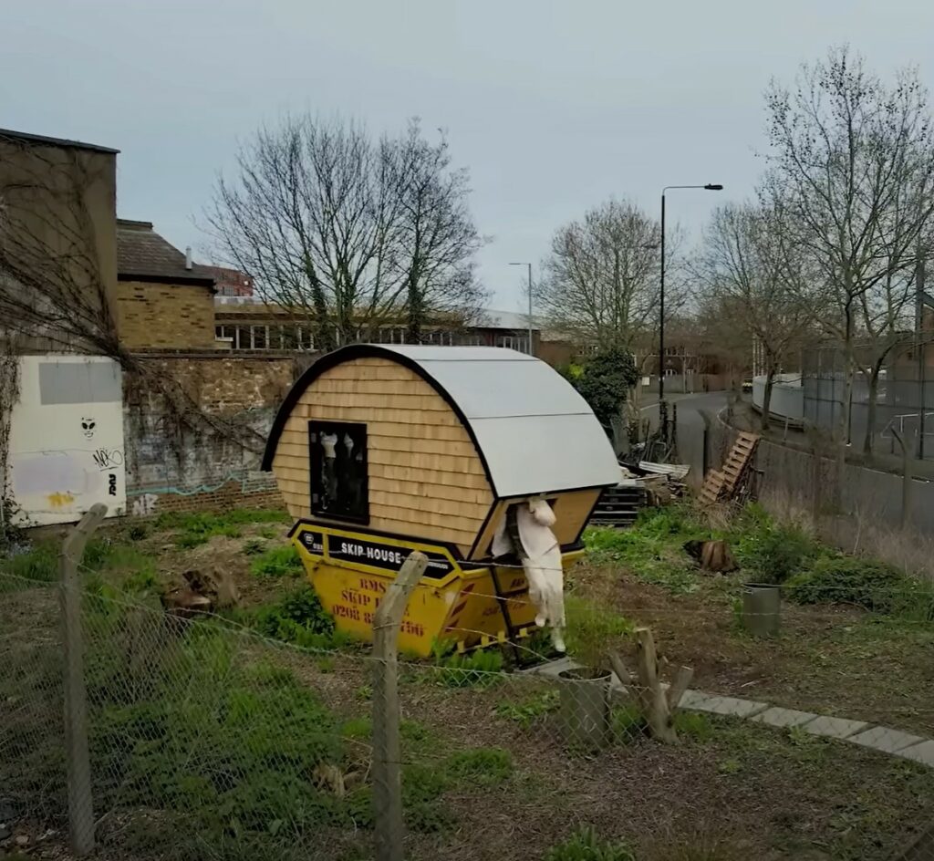 28-year-old Converts dumpster into livable tiny house and now he’s only ...