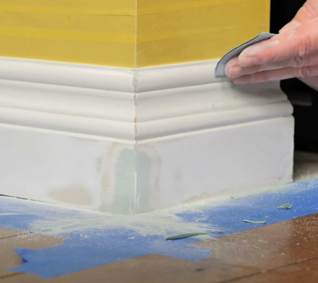 “Funny Carpenter” shows how quick unsightly chips in baseboards can be ...