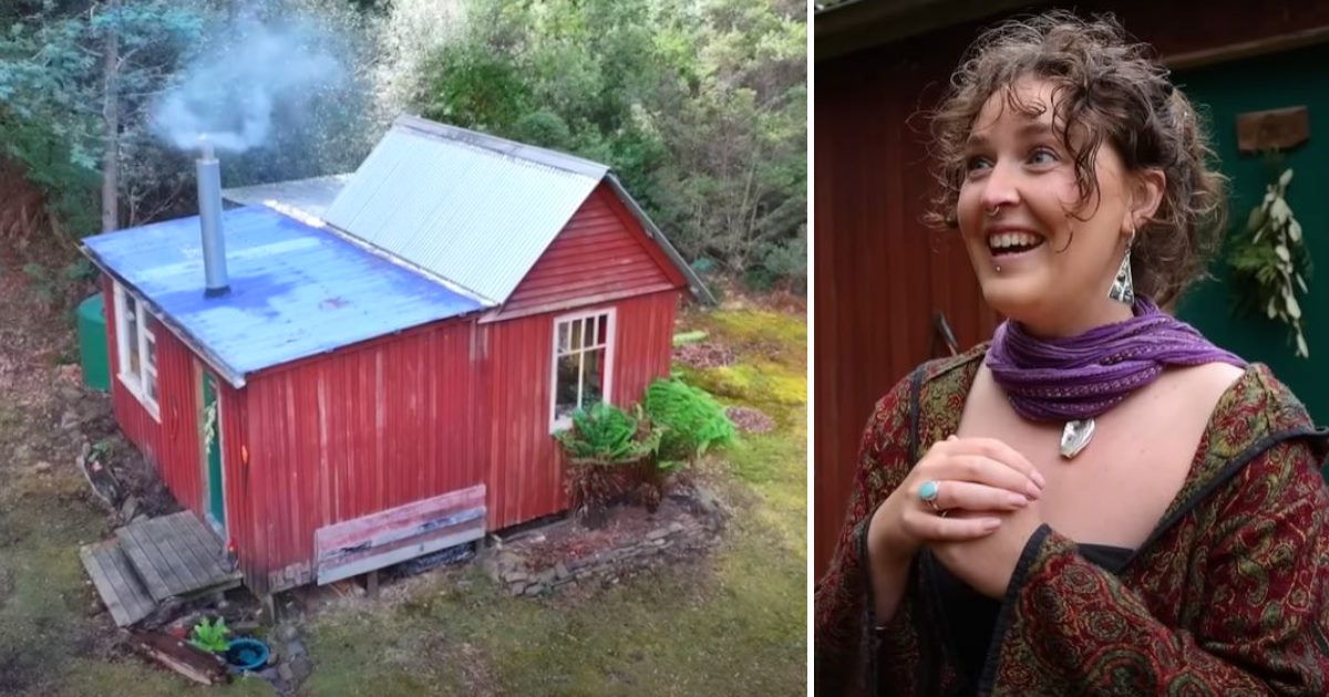 Woman transforms old derelict cabin into home of her dreams – take a ...