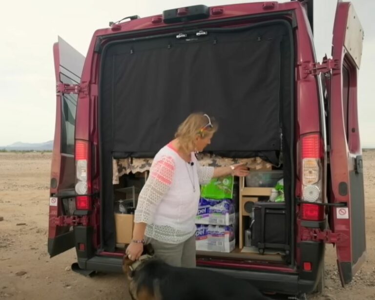 65-year-old “Kid” shares quick tour of the camper van that makes her ...
