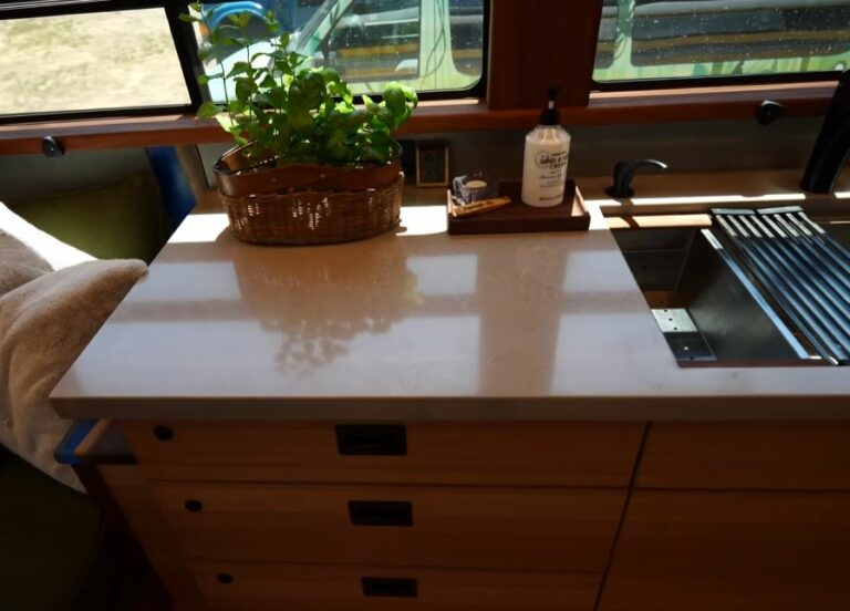 Master carpenter gets ahold of bus and does a “no budget conversion ...